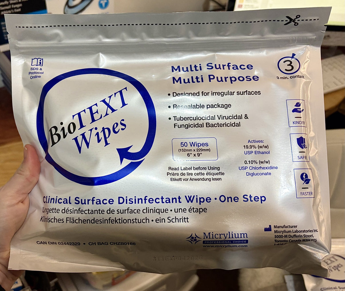 BioTEXT Disinfectant Wipes – Longevity FCN Education